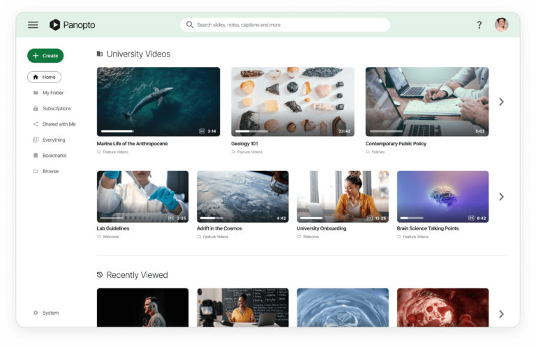 Online Video Library Software | Panopto Platform