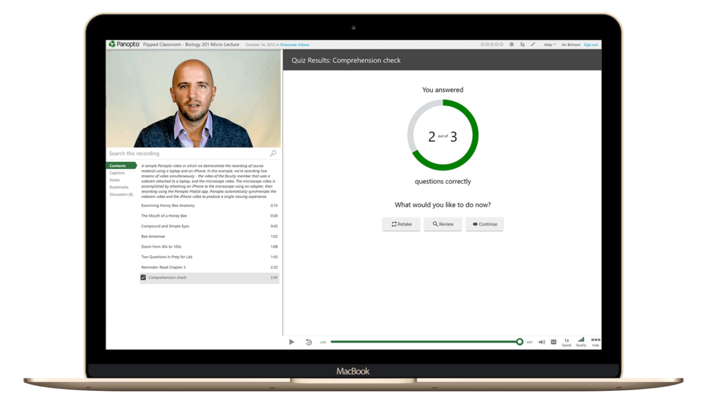 Interactive Video Quiz Maker | Panopto