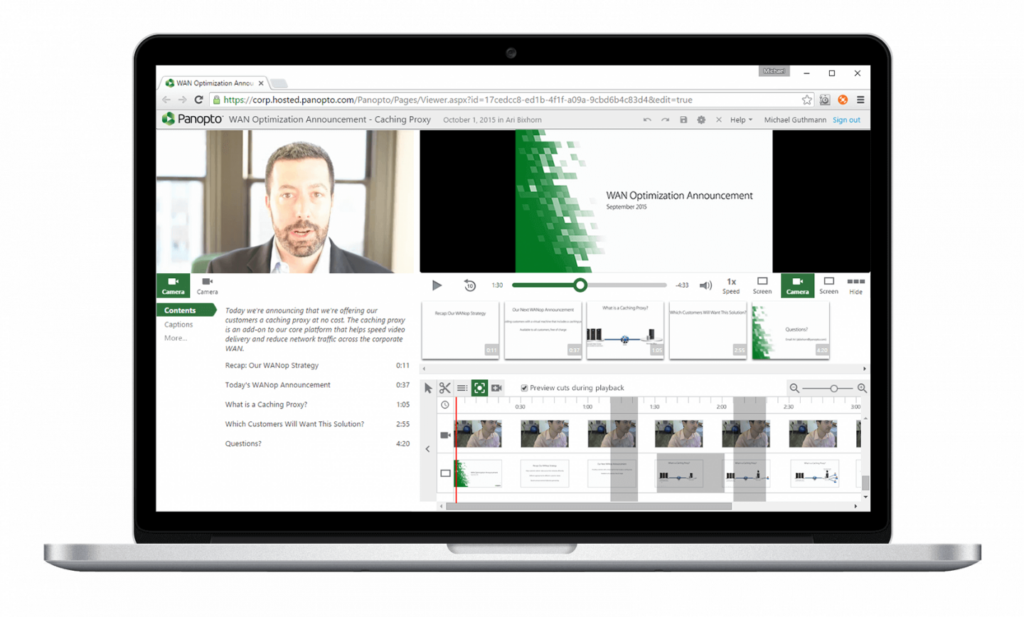 Cloud Based Video Editing Platform | Panopto