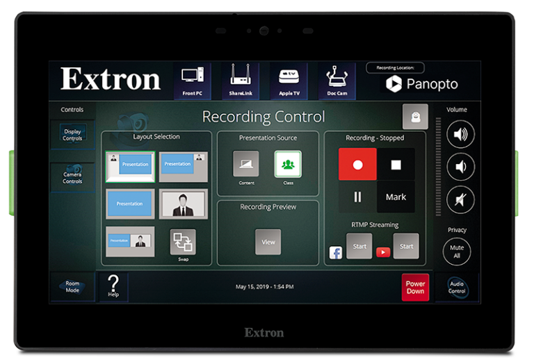 Extron Panopto Integration: Synergetic In-Room AV Solution